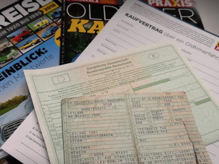 Alles, was Sie über den Kaufvertrag für Oldtimer wissen müssen